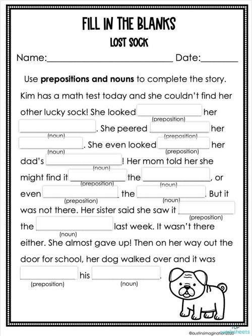 Prepositions: interactive worksheets and online exercises | TopWorksheets