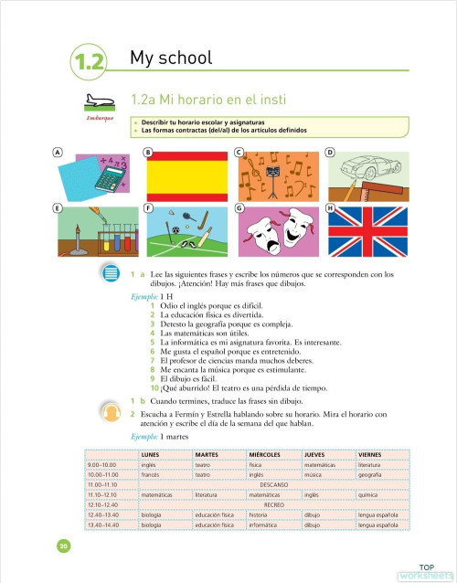 1. My home 21 Spanish Cambridge IGCSE. Ficha interactiva | TopWorksheets