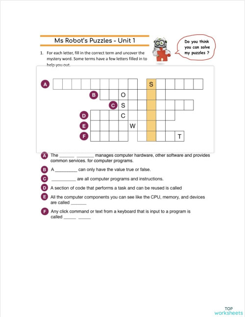 Programming: interactive worksheets and online exercises | TopWorksheets