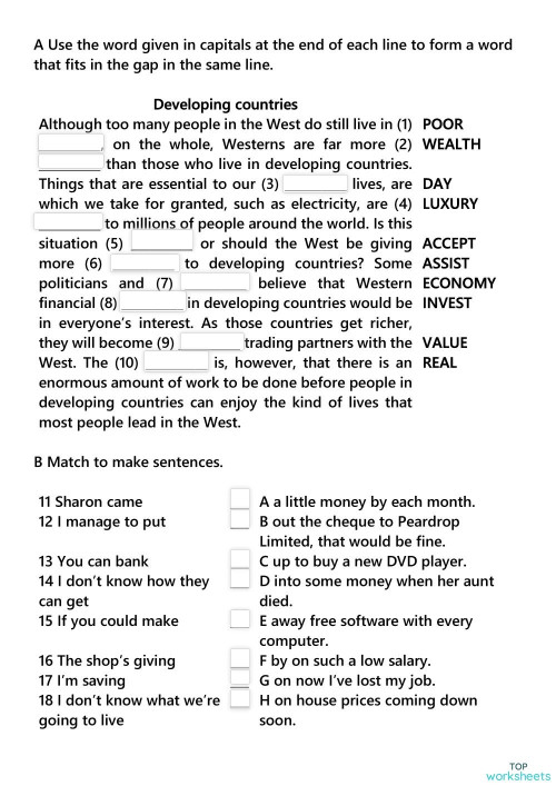 Review 11 Units 21 and 22. Interactive worksheet | TopWorksheets