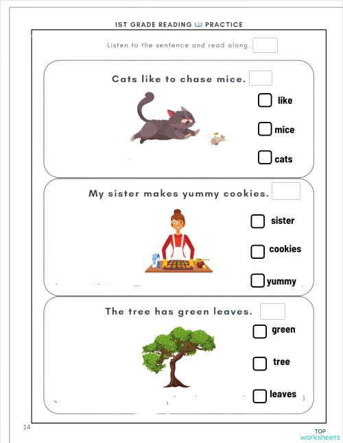 First Grade ELPA 21 Reading Practice 1. Interactive worksheet ...