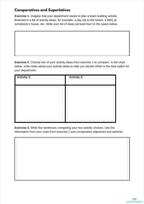 Comparatives and Superlatives_Comparison Practice. Interactive ...