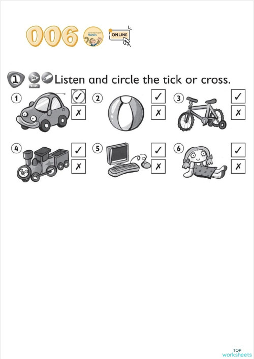006 4th Starters Interactive. Interactive worksheet | TopWorksheets