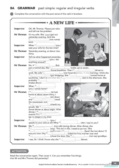 Past simple (Regular and Irregular). Interactive worksheet | TopWorksheets