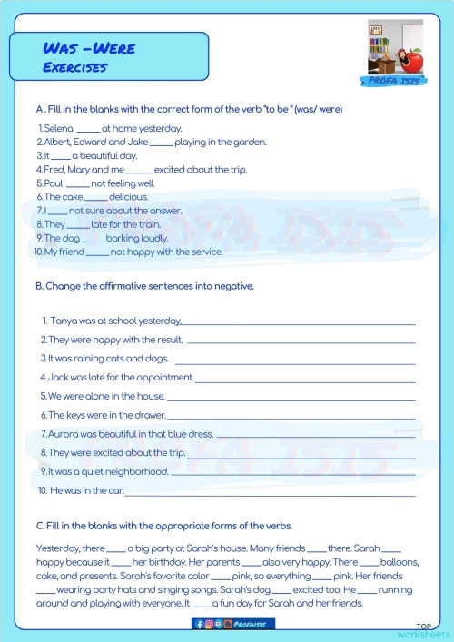 Past simple tense: fichas interactivas y ejercicios online | TopWorksheets