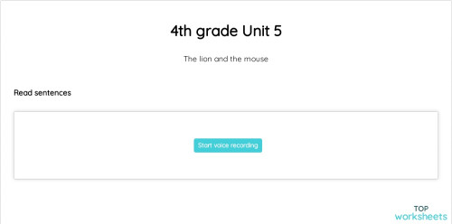 4th grade Unit 5. Interactive worksheet | TopWorksheets