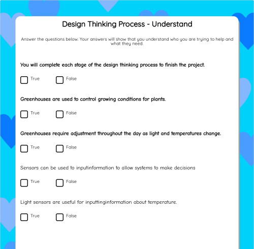 Design Thinking Process - Understand. Interactive worksheet | TopWorksheets