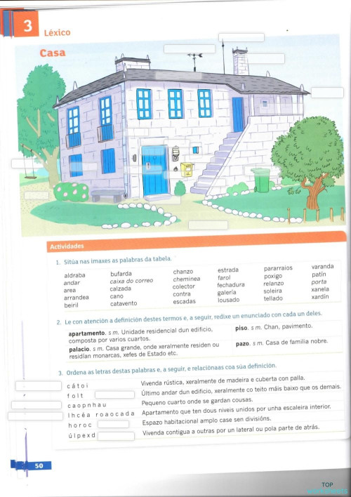 A casa editable. Ficha interativa | TopWorksheets