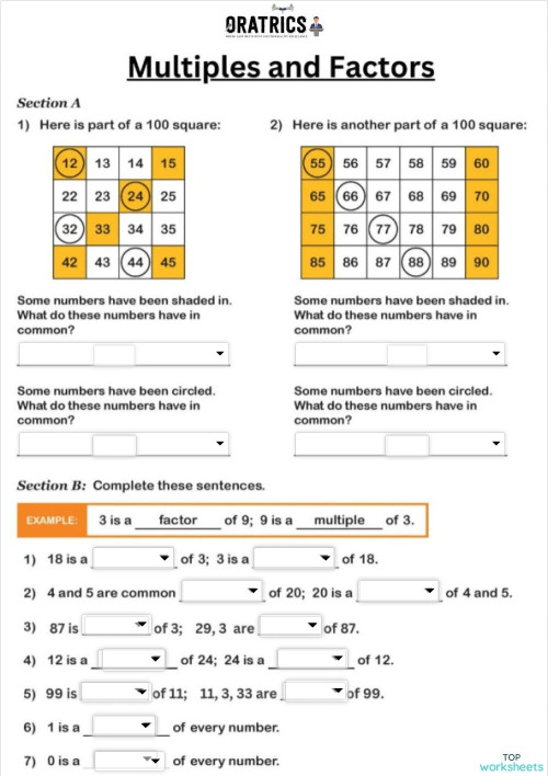 Operations PP. Interactive worksheet | TopWorksheets