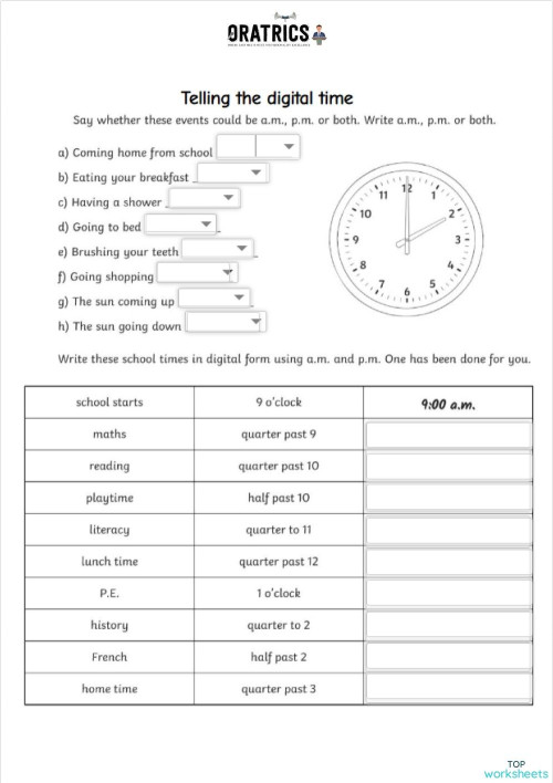 Identify Objects WW. Interactive worksheet | TopWorksheets