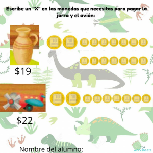 Ejercicio de suma: Contemos las monedas para comprar cada uno de los ...