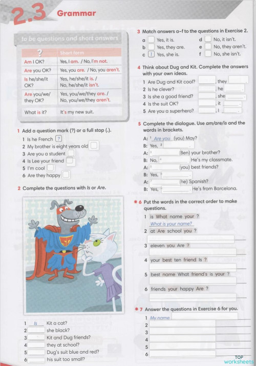 Go getter 1 unit 2.3. Interactive worksheet | TopWorksheets