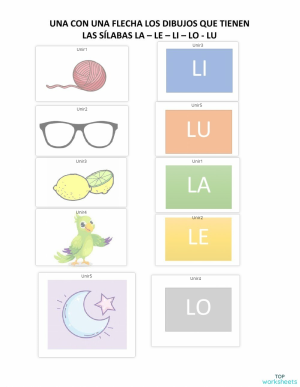 Slabas La Le Li Lo Lu Ficha Interactiva