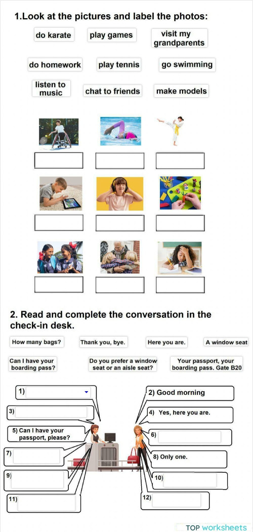 English3-Unit 4- Open up. Interactive worksheet | TopWorksheets