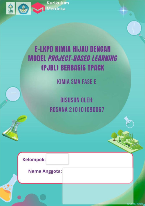 E-LKPD KIMIA HIJAU. Lembar kerja interaktif | TopWorksheets