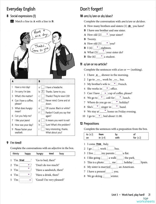 Elementary 3- practice 4. Interactive worksheet | TopWorksheets