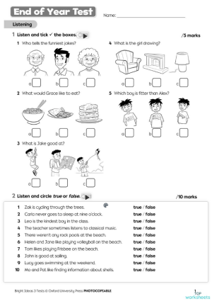 Bright Ideas 3 - Unit 2. Interactive worksheet | TopWorksheets
