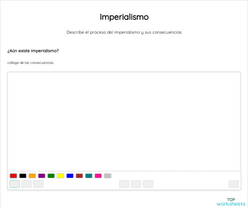Imperialismo. Ficha interactiva | TopWorksheets