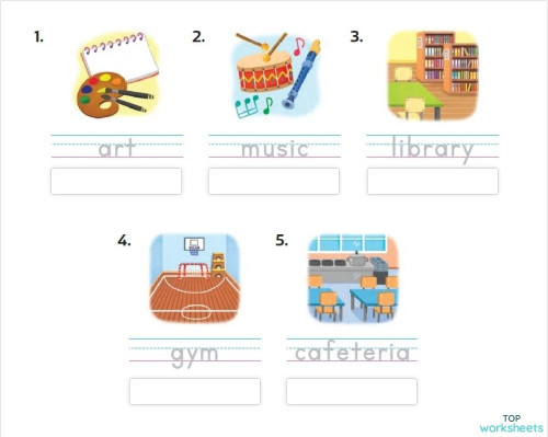 School places. Interactive worksheet | TopWorksheets