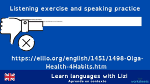 actvidad listening speaking. Ficha interactiva | TopWorksheets