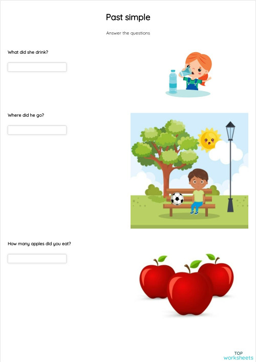 Past simple. Interactive worksheet | TopWorksheets