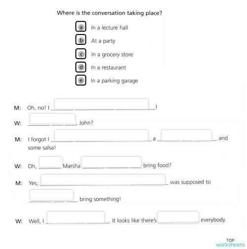 target listening 1.4. Interactive worksheet | TopWorksheets