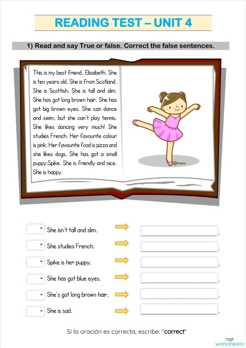 Unit 4 - READING. Interactive worksheet | TopWorksheets