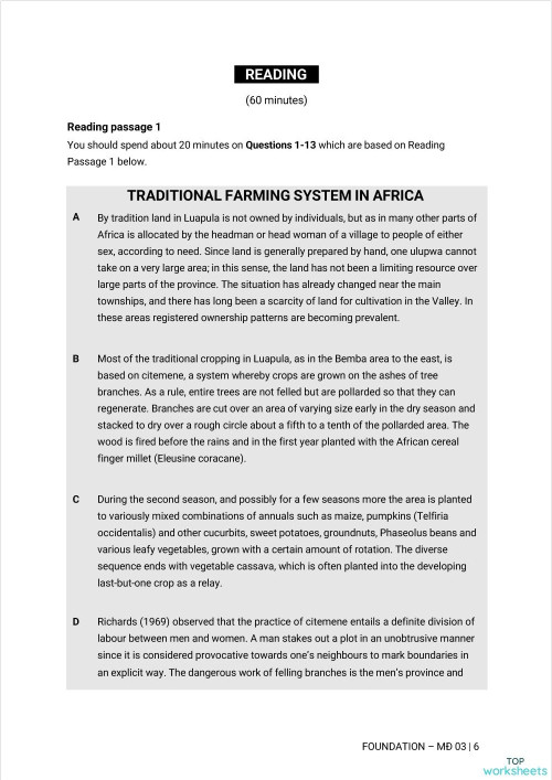 A2 Reading - Healthy Diets Around the World.. Interactive worksheet ...