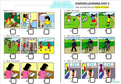 Listening 3.6. Interactive worksheet | TopWorksheets