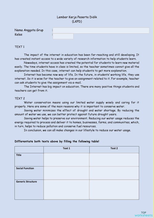 Lkpd Analytical 3 Interactive Worksheet Topworksheets