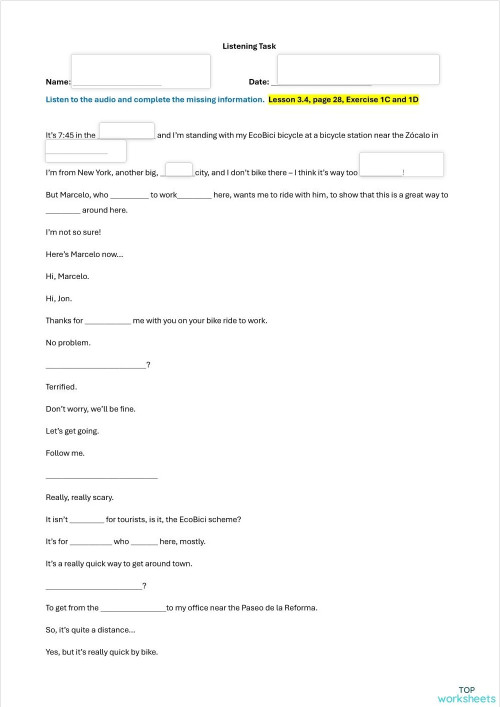 Parts of the school. Interactive worksheet | TopWorksheets