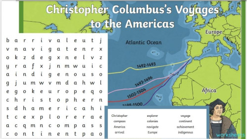 CHRISTOPHER COLUMBUS. Interactive worksheet | TopWorksheets