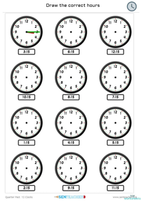 hours an a maze. Interactive worksheet | TopWorksheets