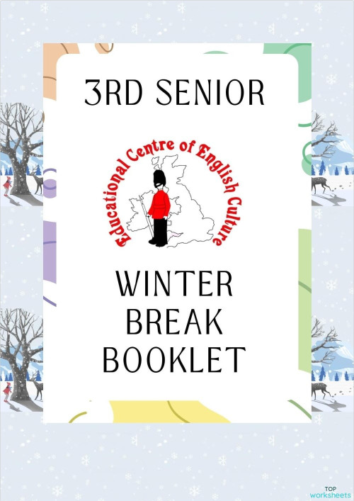 Winter Booklet. Interactive worksheet | TopWorksheets