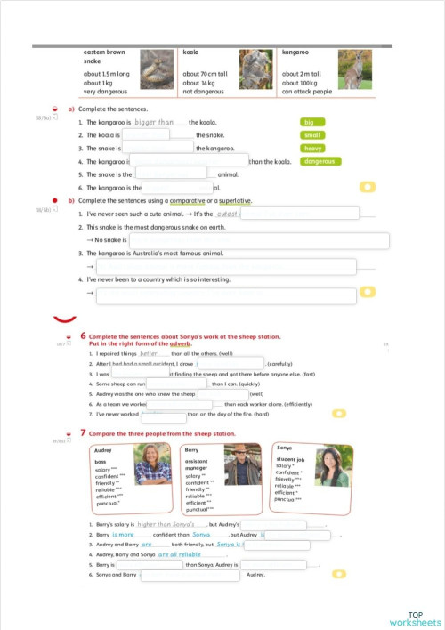 RL 5 Unit 1 WB p. 7/8 G2. Interactive worksheet | TopWorksheets