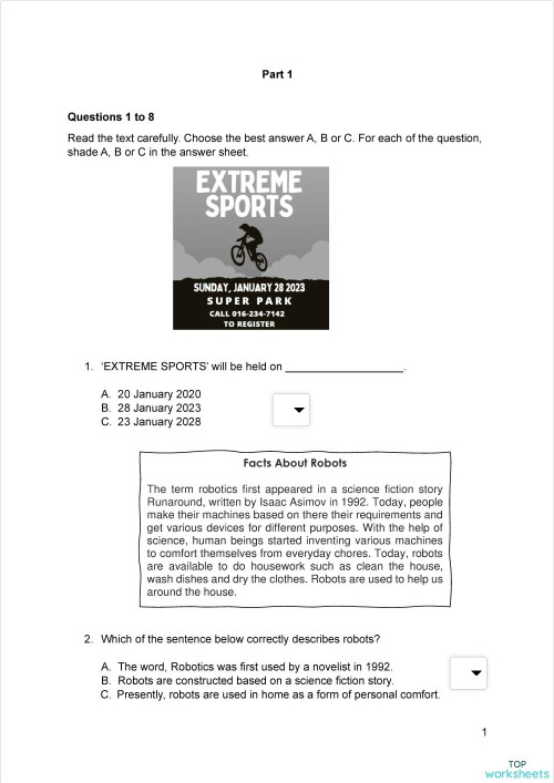 UASA FORM 3 SIMULATION PAPER 1. Interactive worksheet | TopWorksheets