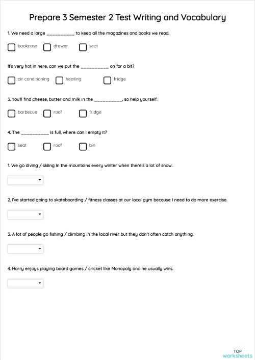 Interactive worksheets and online exercises free creator | TopWorksheets