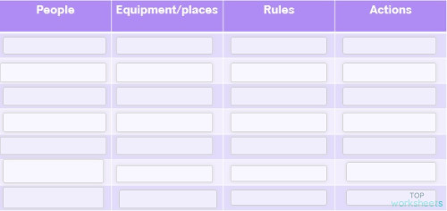 complete the table PP6. Interactive worksheet | TopWorksheets