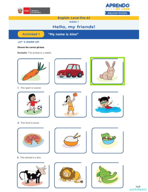 Week 1. Interactive worksheet | TopWorksheets