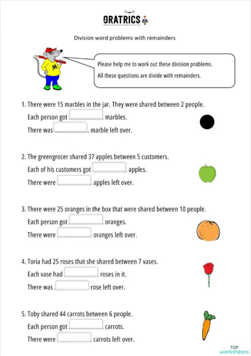 Division CCC. Interactive worksheet | TopWorksheets
