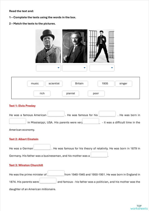 LH GE 1 - 23 - Reading. Interactive worksheet | TopWorksheets