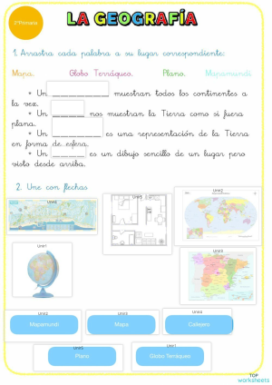 Repasemos la geografía . Ficha interactiva | TopWorksheets