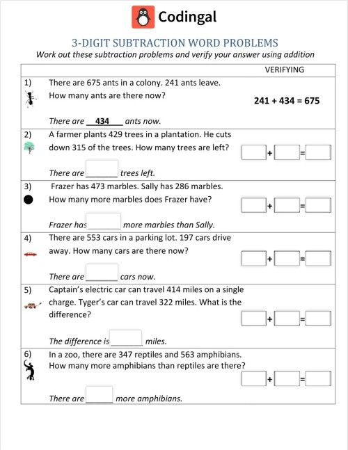 Substraction: interactive worksheets and online exercises | TopWorksheets