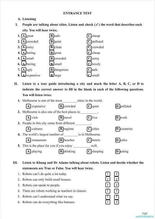 Direction - Fill in Map - Student B. Interactive worksheet | TopWorksheets