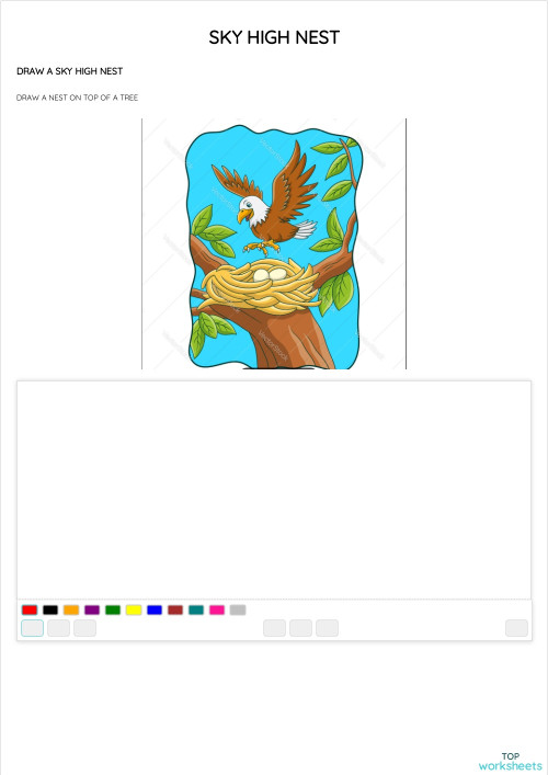 SKY HIGH NEST. Interactive worksheet | TopWorksheets