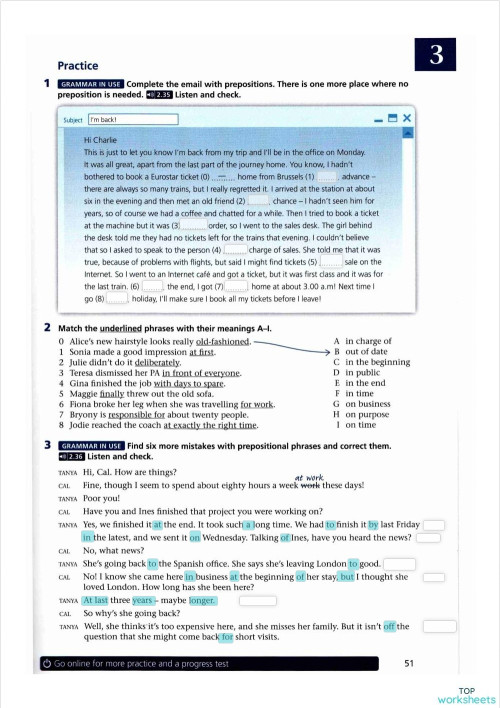 G6 - common phrase b1. Interactive worksheet | TopWorksheets