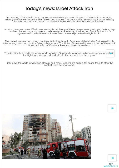 B2 - Today's News - Activity. Interactive worksheet | TopWorksheets