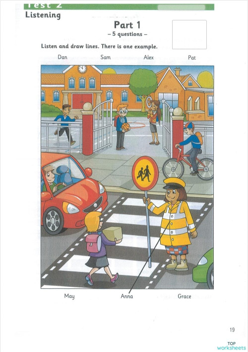 Starters 3 - Test 2. Interactive worksheet | TopWorksheets