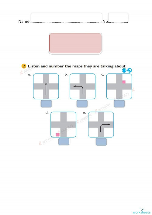 Listen and number.. Interactive worksheet | TopWorksheets