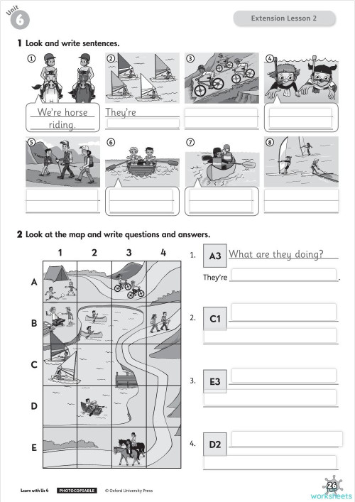 4th grade unit 6 extension worksheet. Interactive worksheet | TopWorksheets